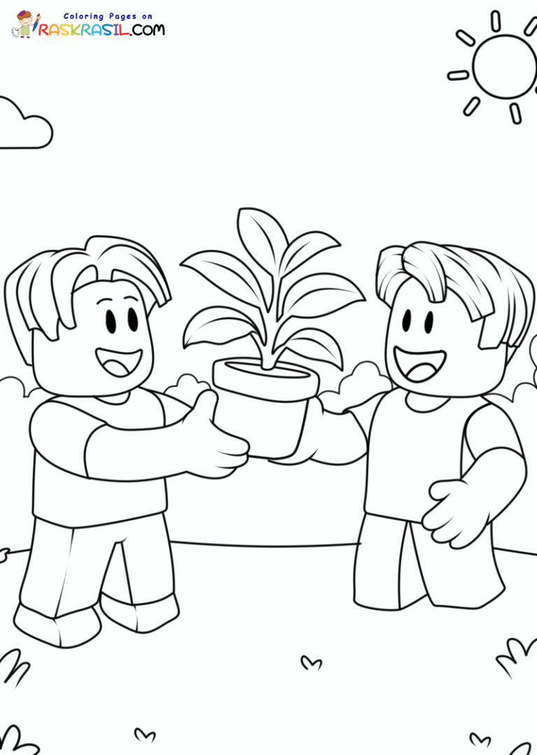 Grow a Garden Coloring Pages | Free Printables