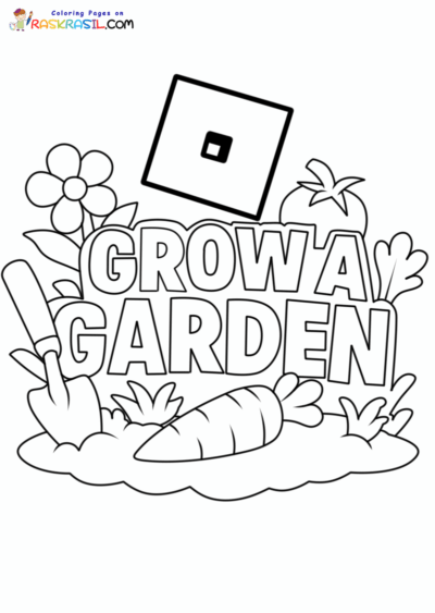 Grow a Garden Coloring Pages | Free Printables