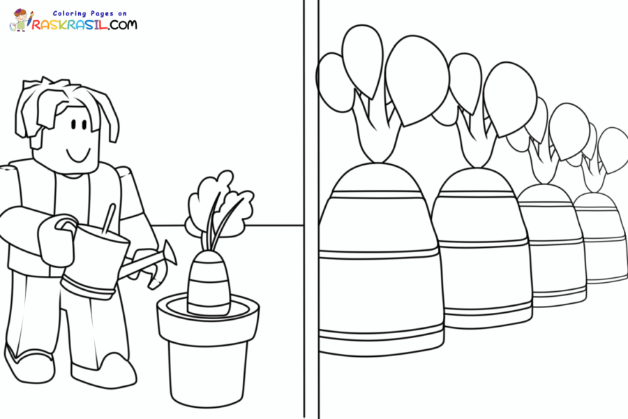 Grow a Garden Coloring Pages | Free Printables