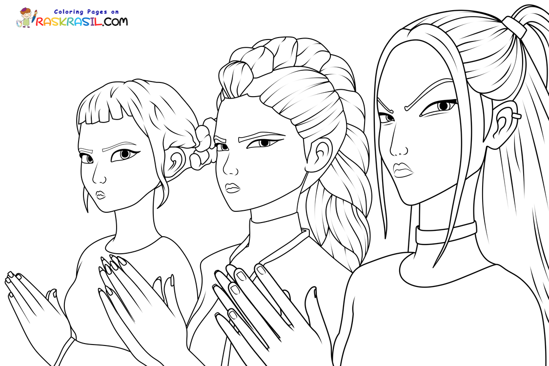 Ausmalbilder KPop Demon Hunters | Malvorlagen zum Ausdrucken