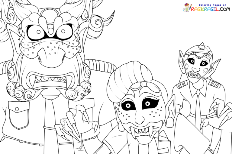 Coloriage KPop Demon Hunters à imprimer