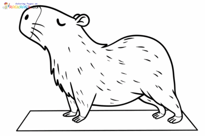 Capybara Coloring Pages | Free Printables