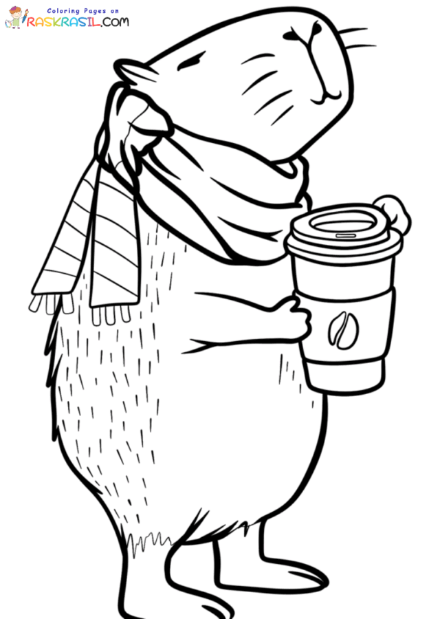 Capybara Coloring Pages | Free Printables