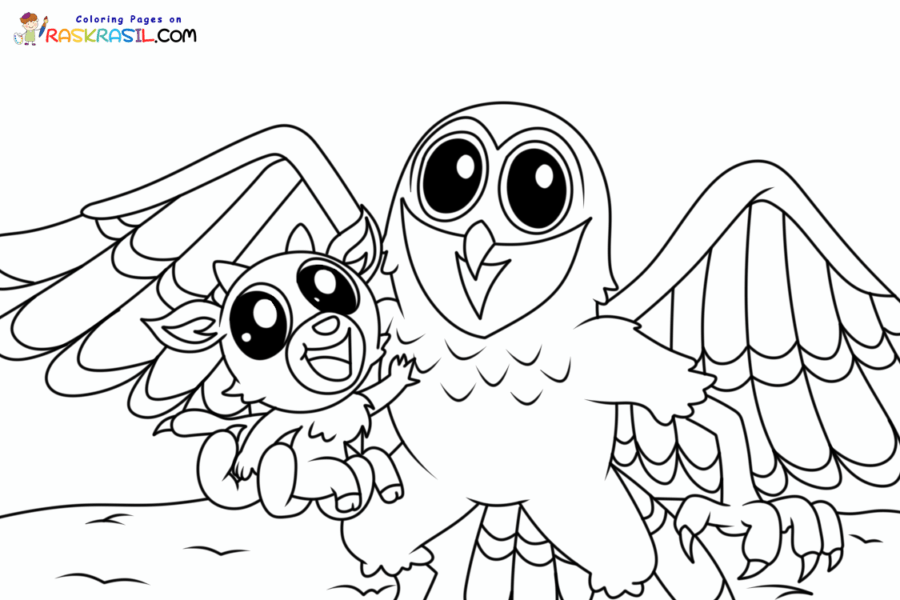 Planșe de colorat cu 99 de nopți în pădure