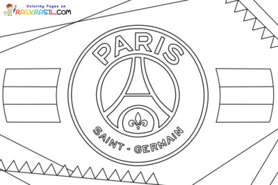 Coloriage PSG Paris Saint-Germain à imprimer