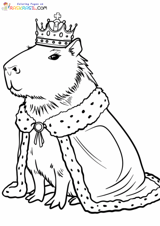 Capybara Coloring Pages | Free Printables