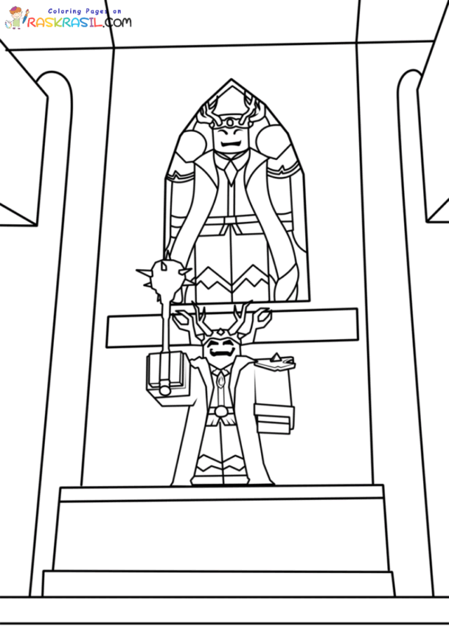 Planșe de colorat cu 99 de nopți în pădure