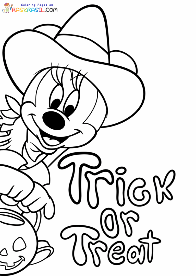 Disney Halloween Coloring Pages | Free Printables
