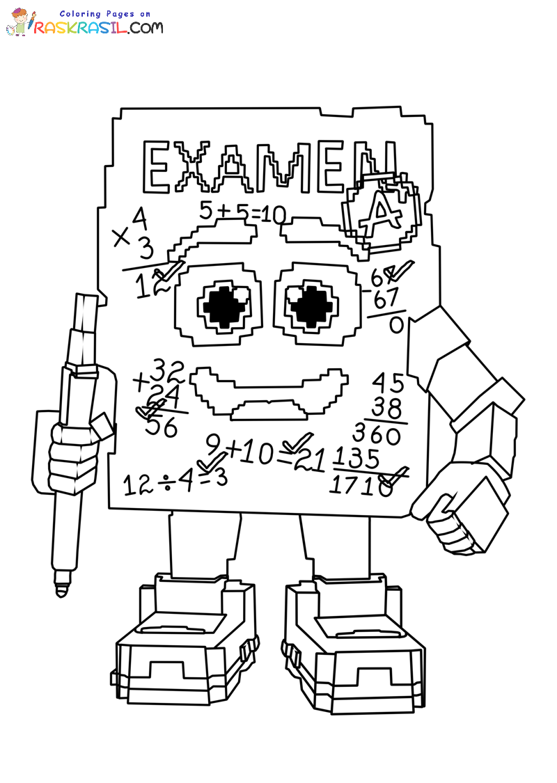 Steal a Brainrot Coloring Pages | Free Printables