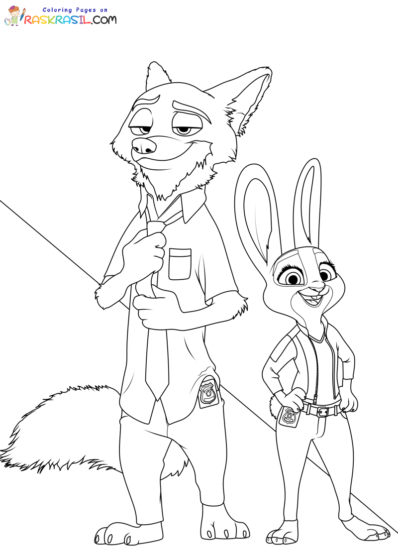 Disegni di Zootropolis 2 da Colorare