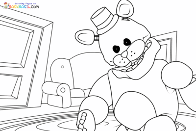FredbearRunaway Coloring Pages | Free Printables