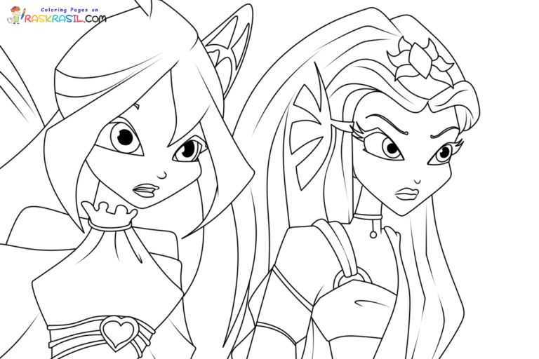 Winx Club farvelægningsark