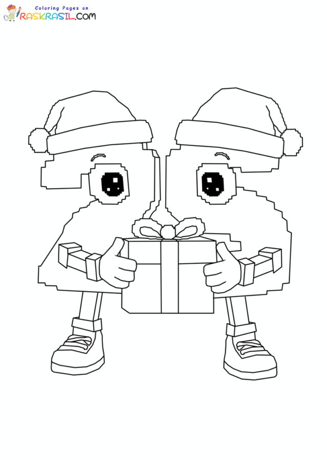 Steal a Brainrot Coloring Pages | Free Printables