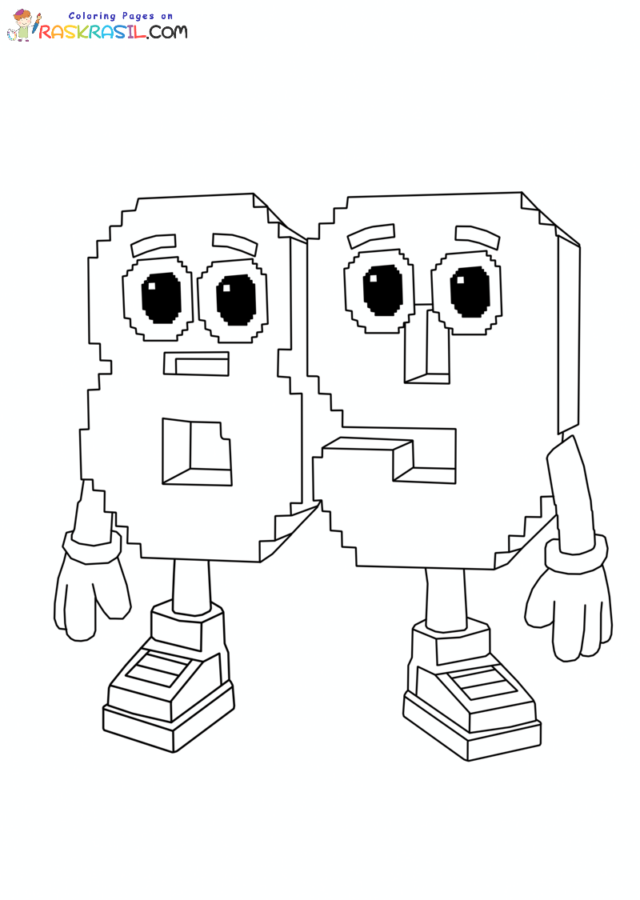 Steal a Brainrot Coloring Pages | Free Printables