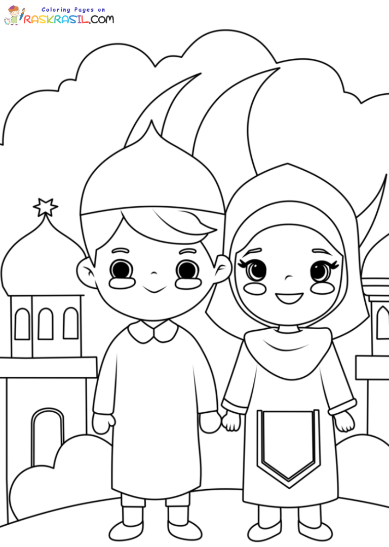 Eid Mubarak Coloring Pages | Free Printables