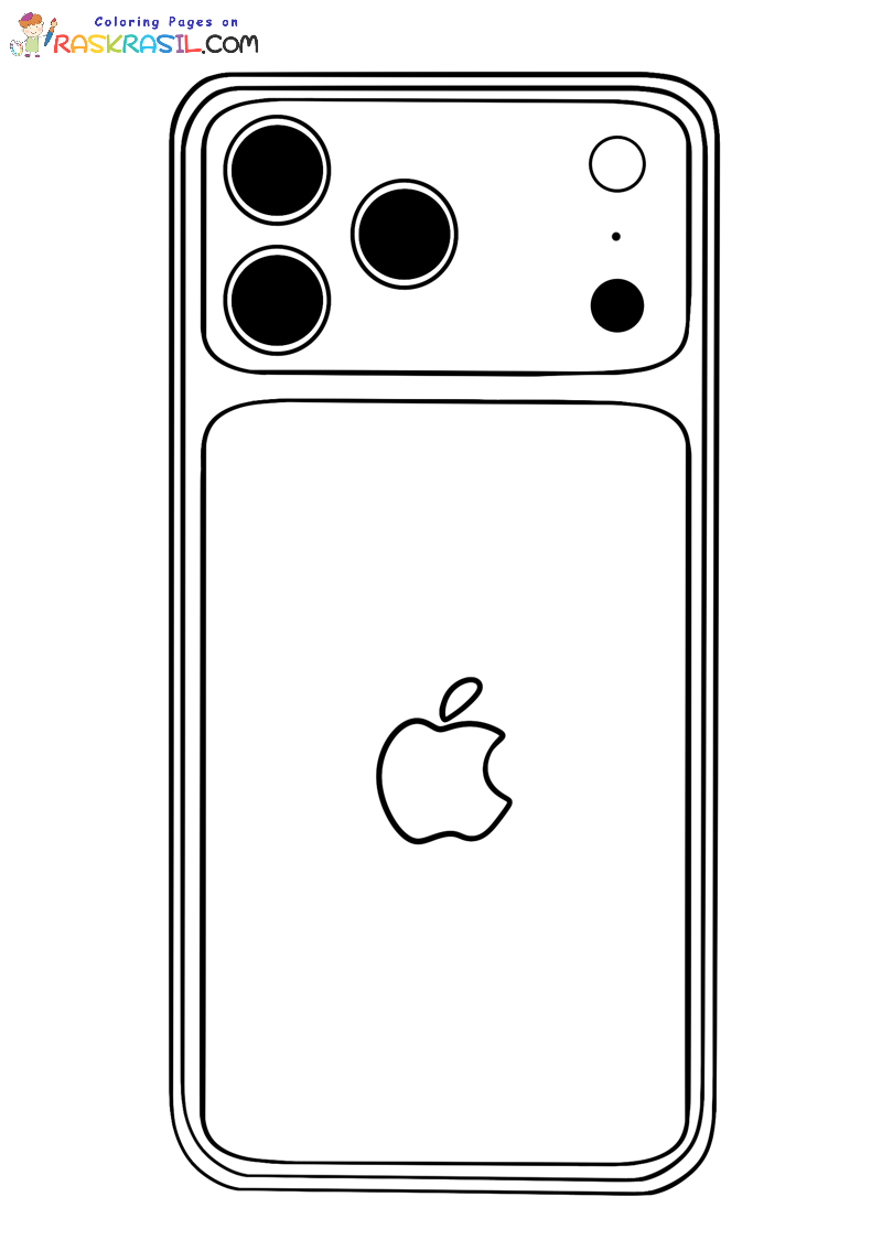 Desenhos de iPhone para Colorir