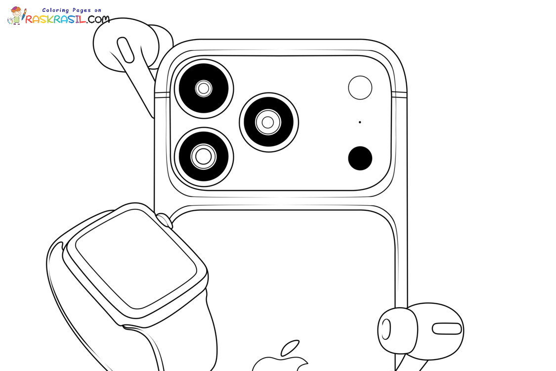 Desenhos de iPhone para Colorir