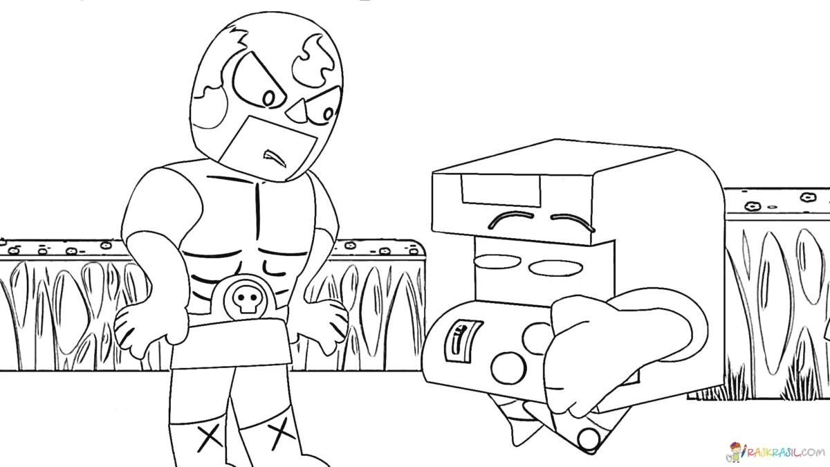 Brawl Stars Coloring Pages 8 Bit
