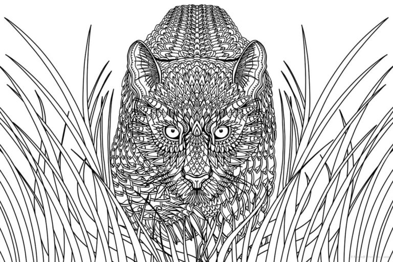 Disegni da colorare Animali antistress. Stampa gratuita, 100 pezzi