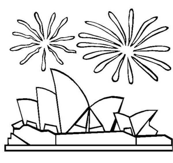 Coloring pages Day Australia. Print holiday pictures for free