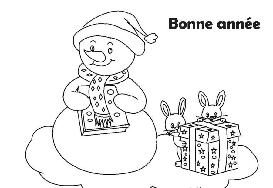Coloriages Nouvel An et Bonne année. 110 images gratuites à imprimer