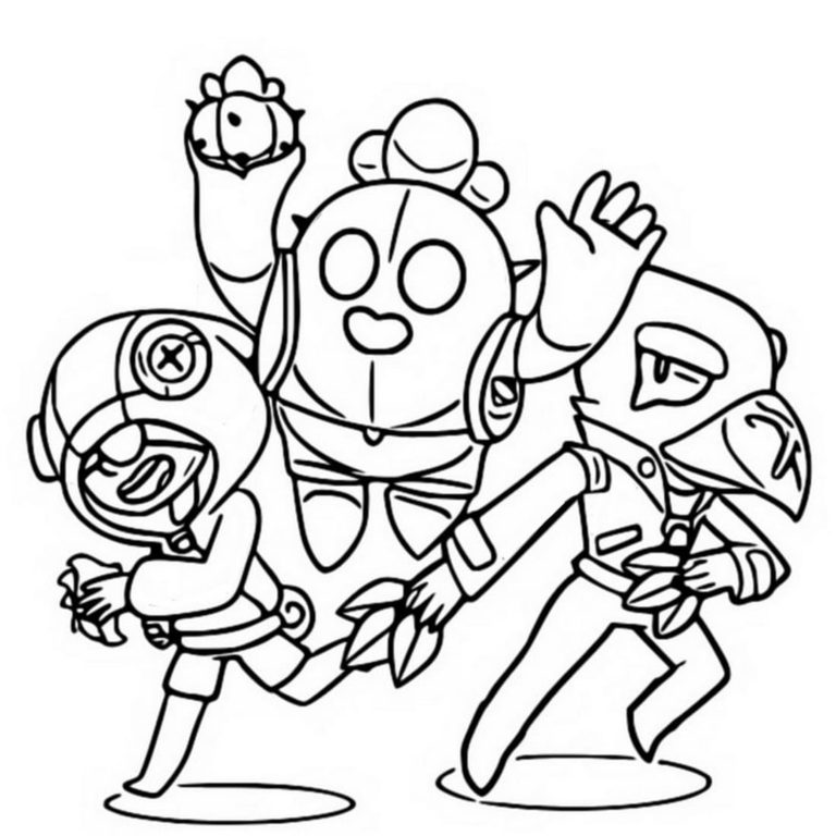 Desenhos para colorir para Spike. Imprimir de personagem Brawl Stars