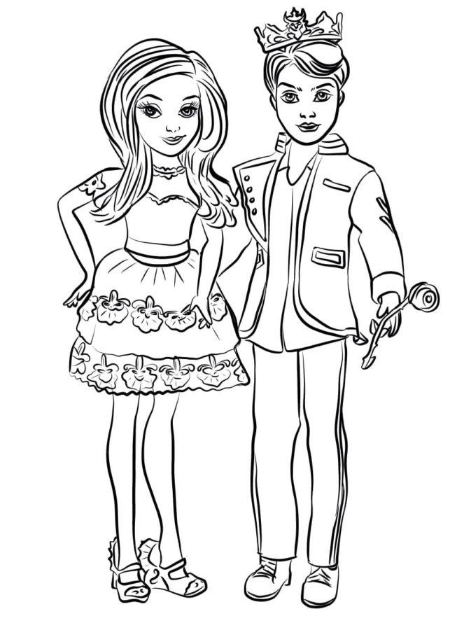 Descendants Coloring Pages