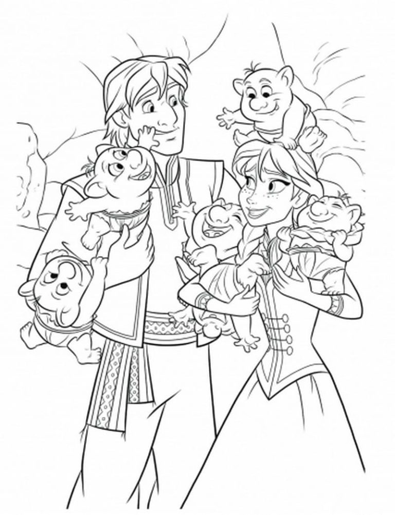 Ausmalbilder Frozen 2 (Die Eiskönigin 2) zum Ausdrucken