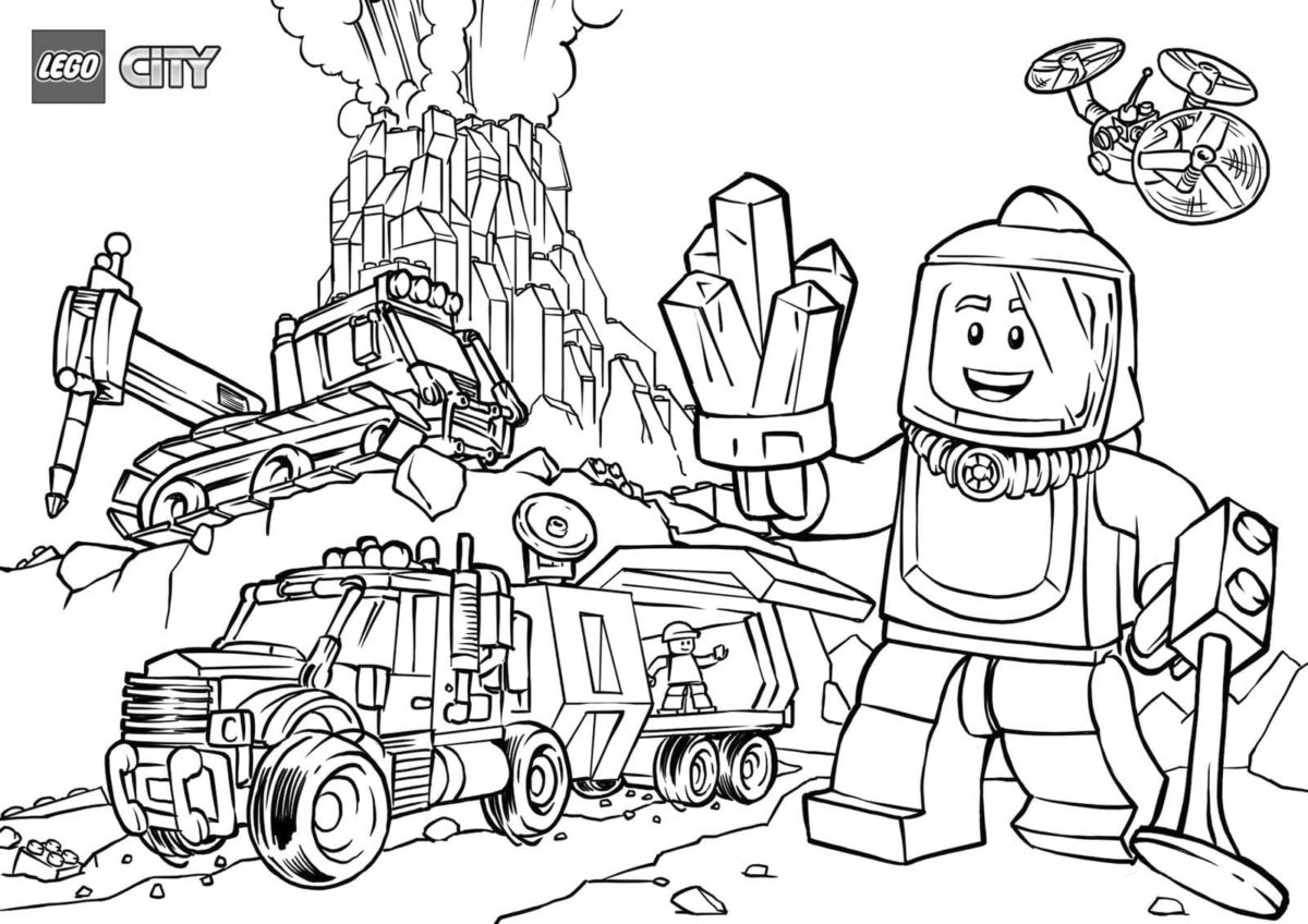 Dibujos de Lego para colorear. Descargar o imprimir gratis
