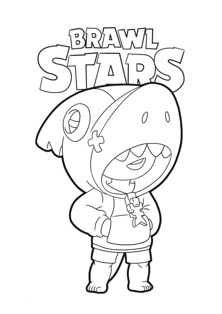 Ausmalbild Brawl Stars Leon