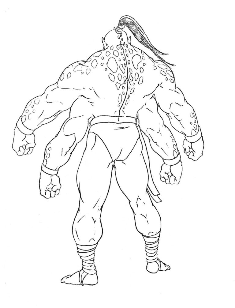 Coloriage Mortal Kombat à imprimer