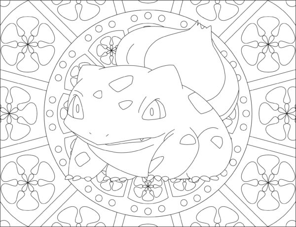 Pokemon Mandala Coloring Pages