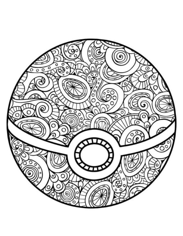 Pokemon Mandala Coloring Pages