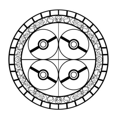 Pokemon Mandala Coloring Pages