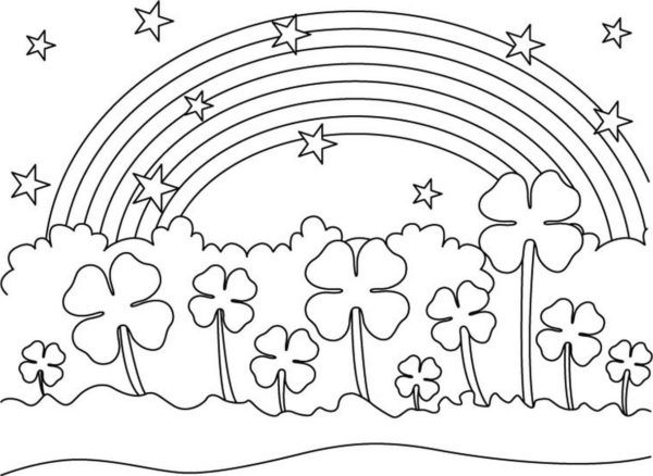 Planșe de colorat cu curcubeu – 70 de desene pentru imprimat