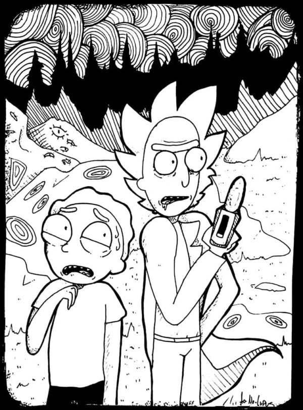 Disegni di Rick e Morty da colorare - 70 immagini per la stampa gratuita