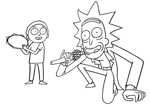 Disegni di Rick e Morty da colorare - 70 immagini per la stampa gratuita