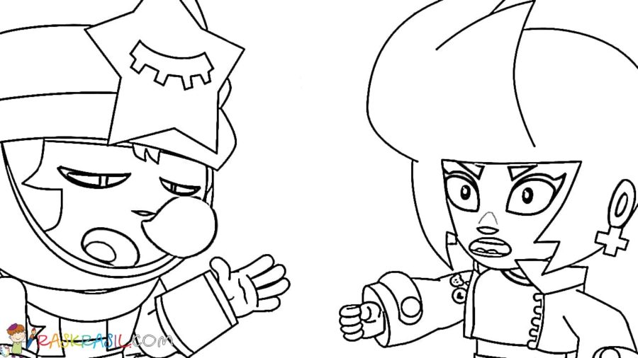 Brawl Sandy Ausmalbilder Skins Kleurplaat Colorear Kolorowanki ...