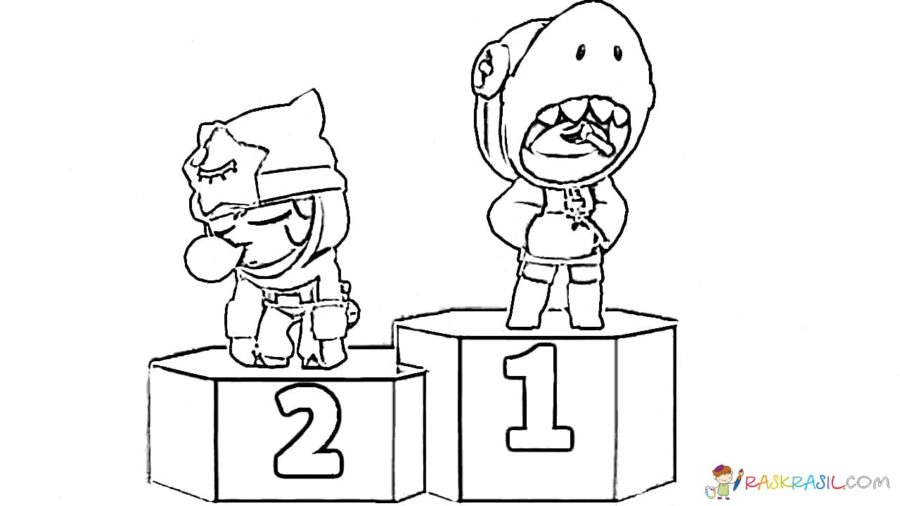 Dibujos para colorear Sandy. Imprimir Brawl Stars Character en línea