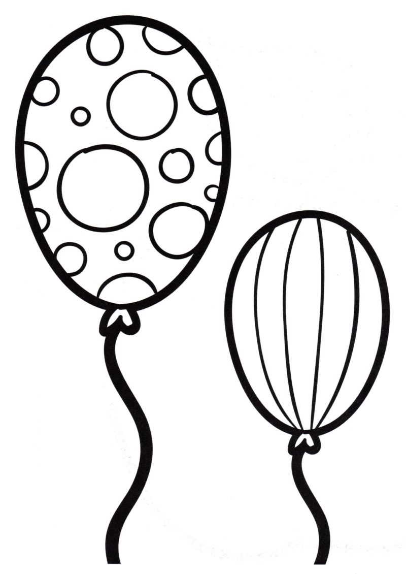 Dibujos de Globos para Colorear