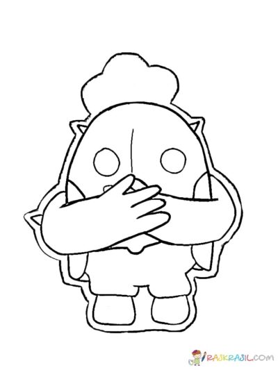 Desenhos para colorir para Spike. Imprimir de personagem Brawl Stars