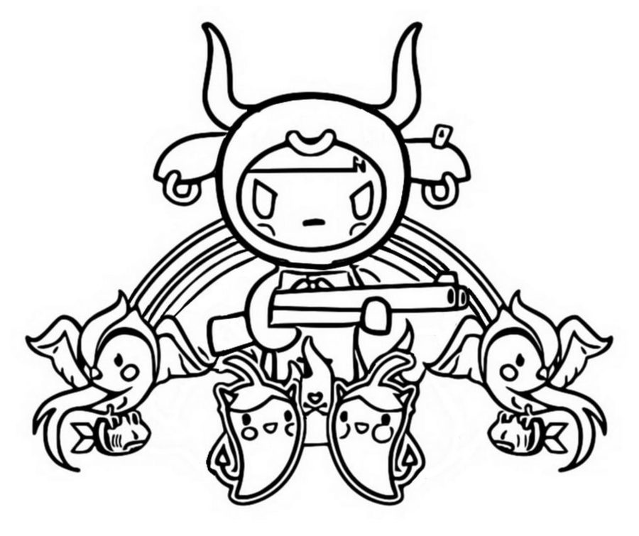 Tokidoki Coloring Pages. Print for free, 50 pictures