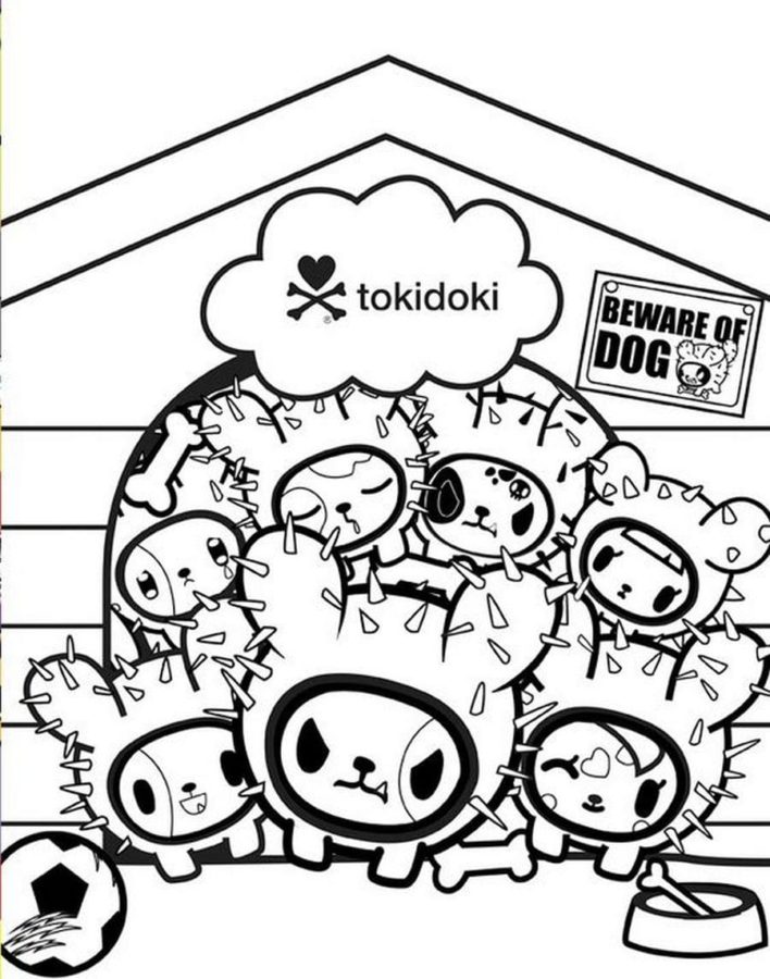 Tokidoki Coloring Pages. Print for free, 50 pictures