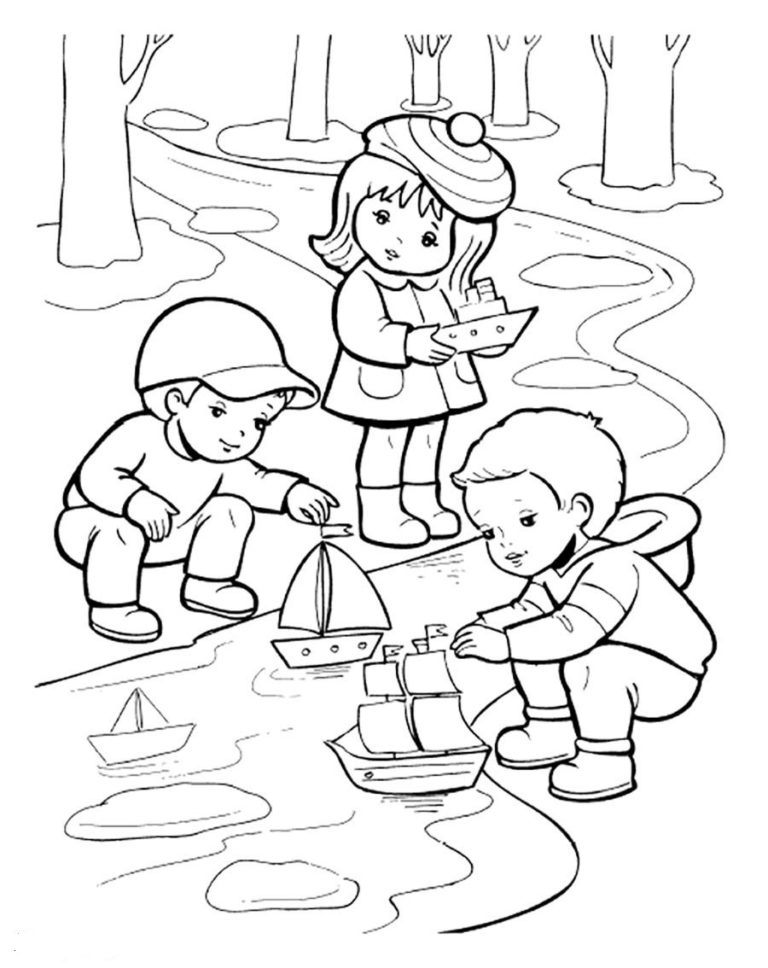 Disegni di Primavera da colorare