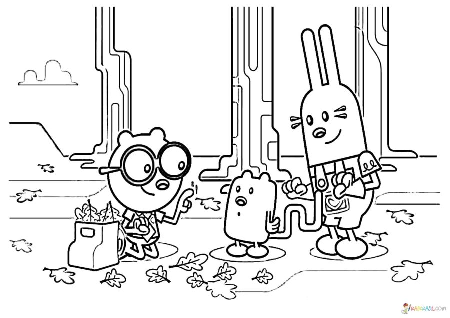 Wow Wow Wubbzy Coloring Pages Print For Free