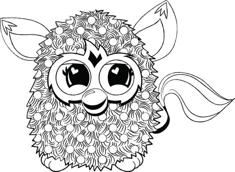 Furby Coloring pages . Print for free fantastic animals