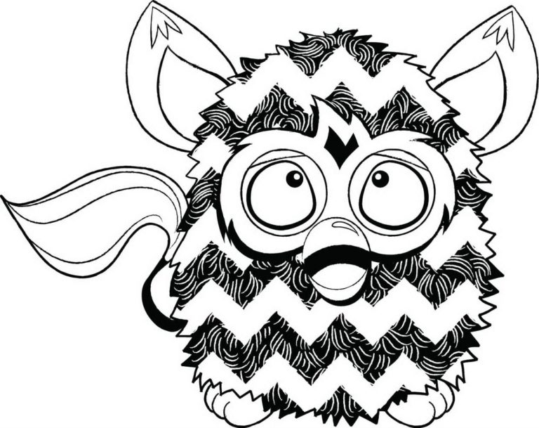 Furby Coloring pages . Print for free fantastic animals