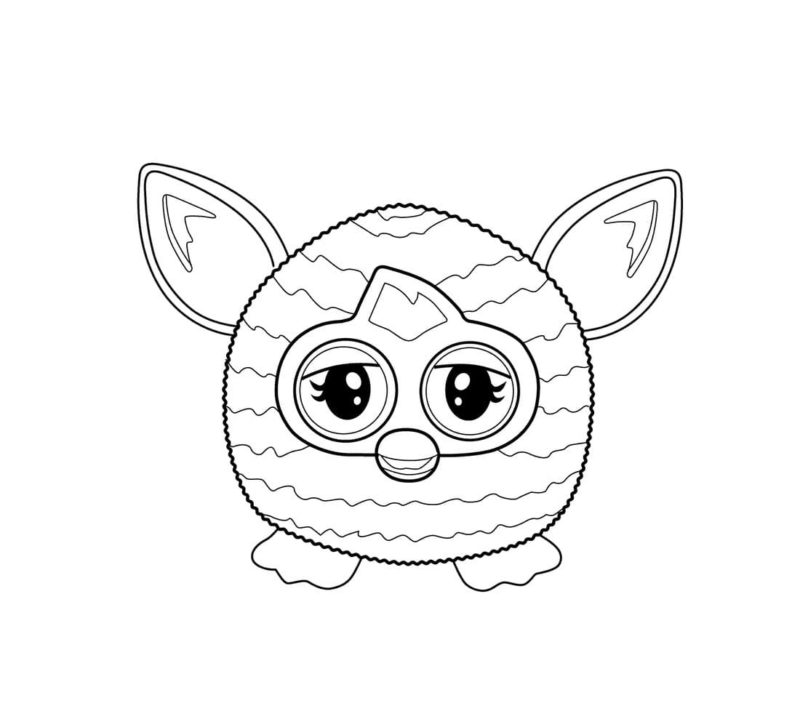 Furby Coloring pages . Print for free fantastic animals