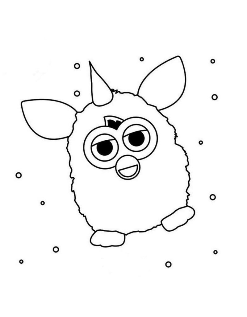 Furby Coloring pages . Print for free fantastic animals