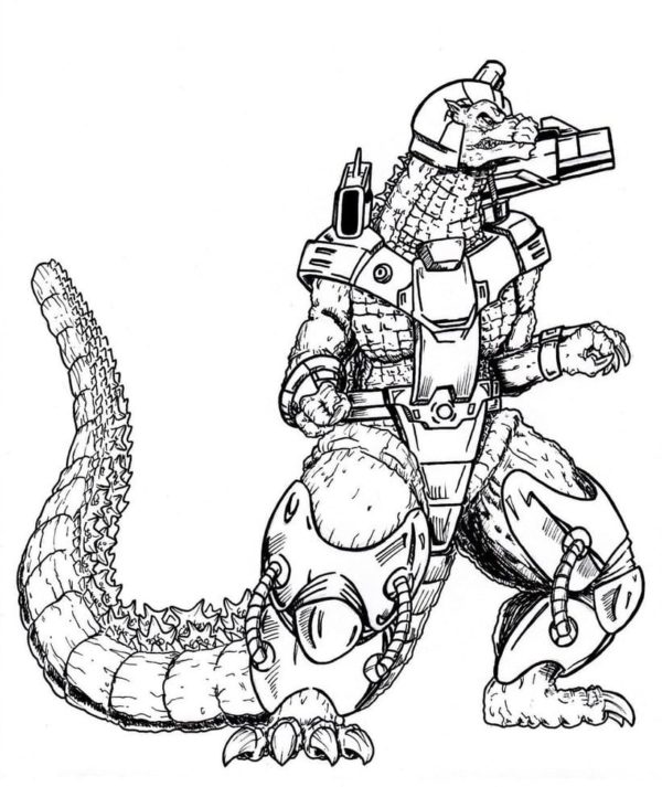 Godzilla Coloring Pages